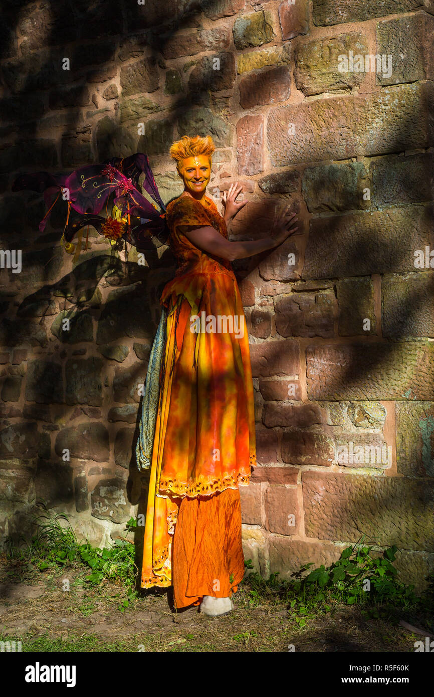 fire fairy in costume Stock Photo - Alamy