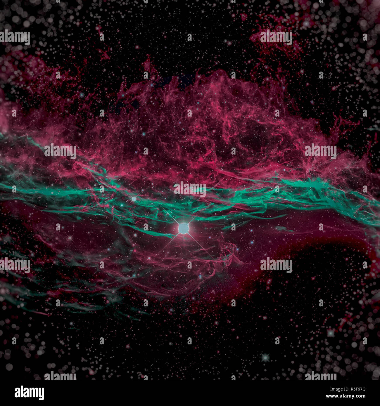 The Veil Nebula in the constellation Cygnus Stock Photo - Alamy