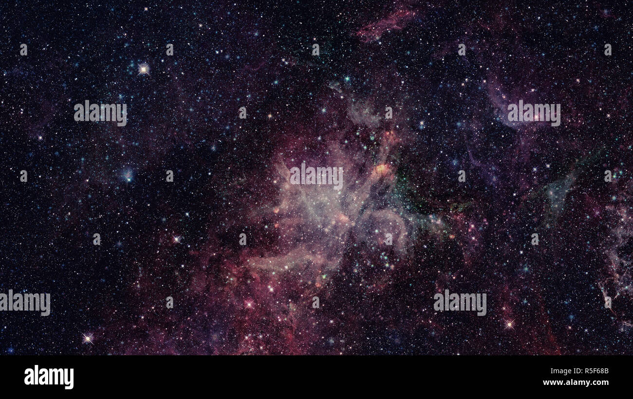 Open space with nebulae and galaxies. Elements of this image furnished ...