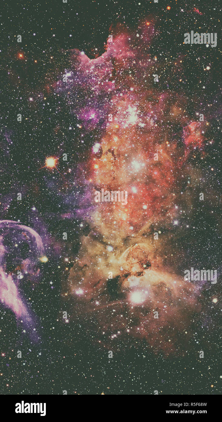 Open space with nebulae and galaxies. Elements of this image furnished ...