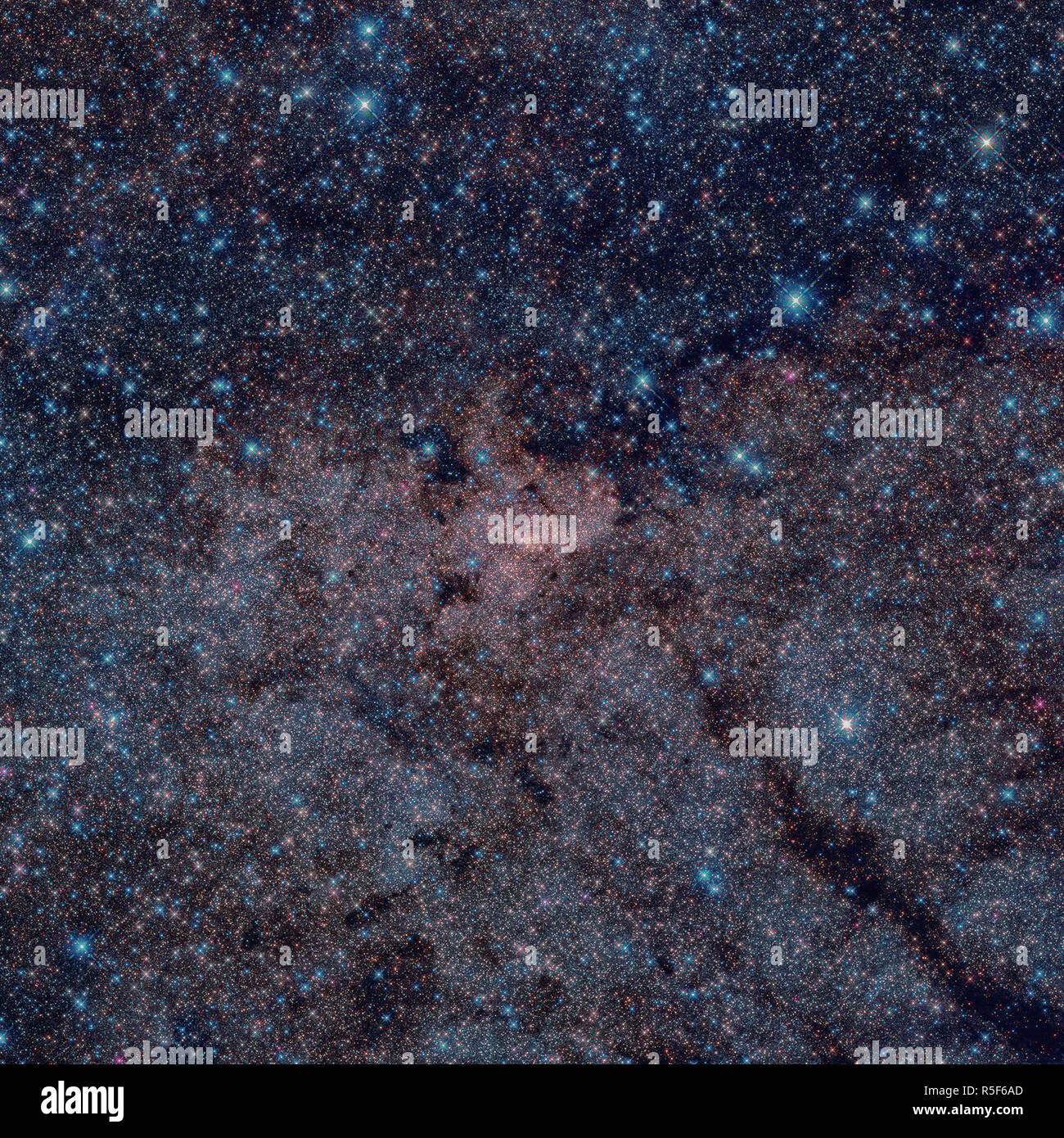 The galactic centre of the Milky Way. Infrared image Stock Photo - Alamy