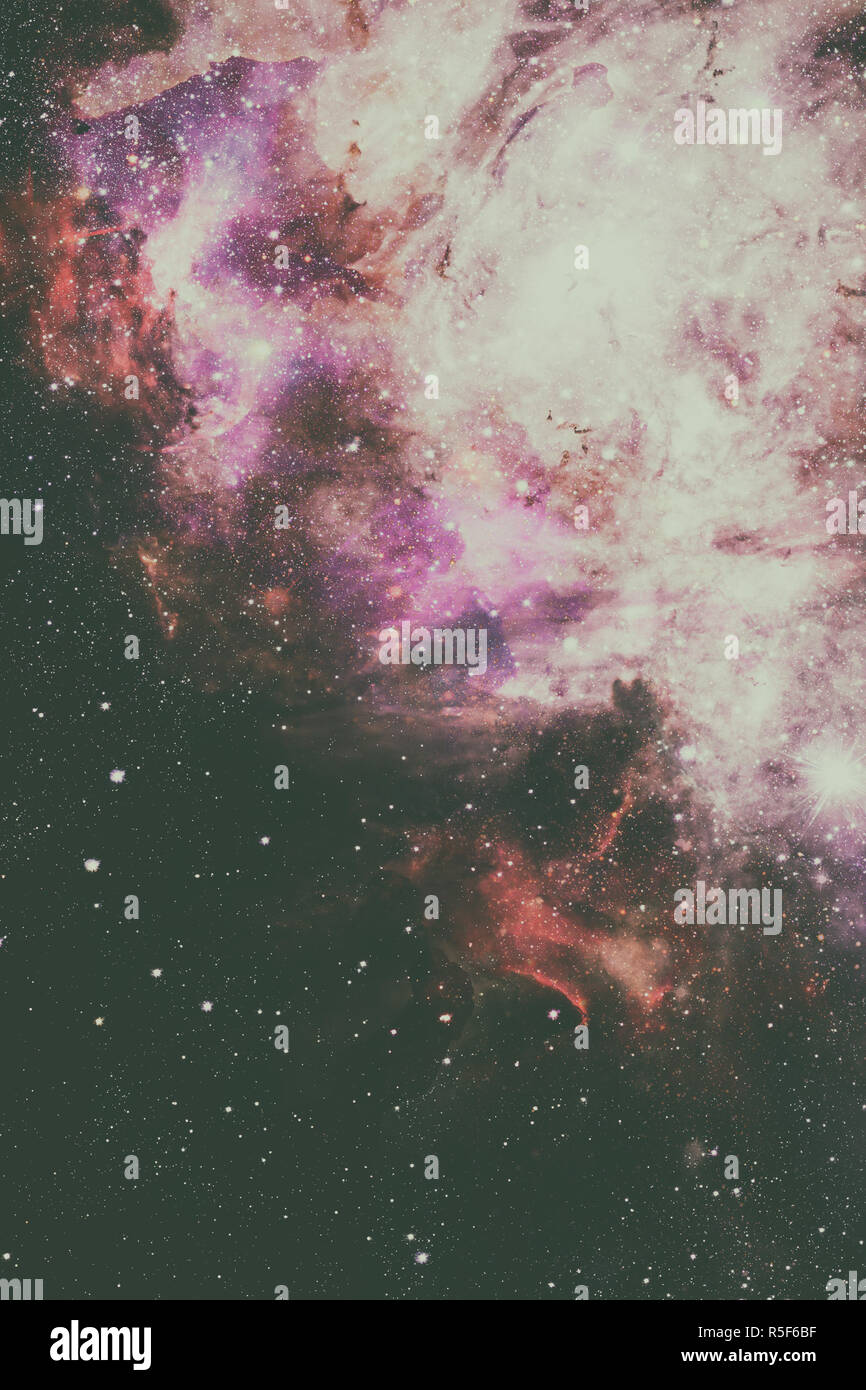 Abstract scientific background - galaxy and nebula in space Stock Photo ...