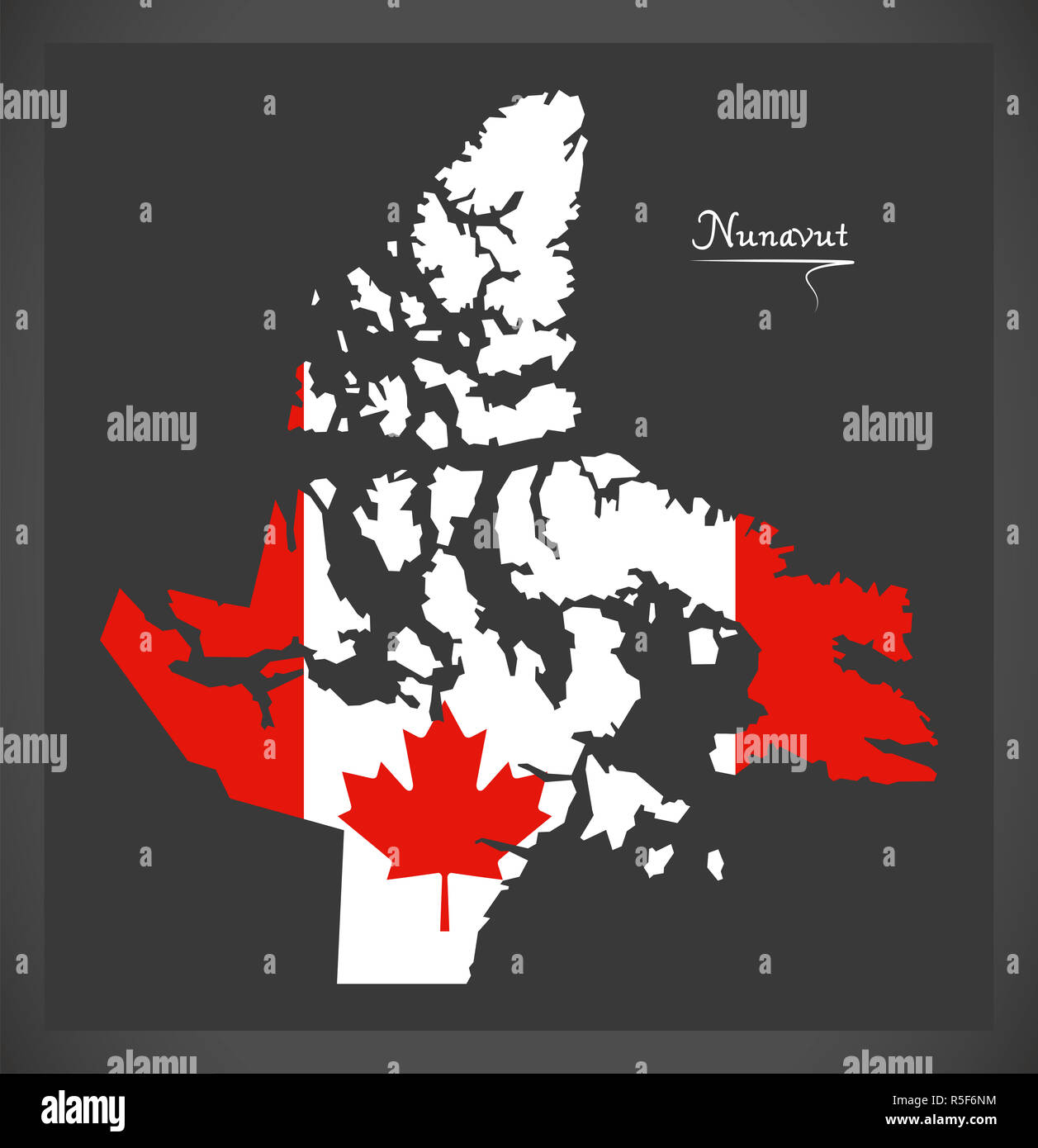Map of nunavut regions hi-res stock photography and images - Alamy