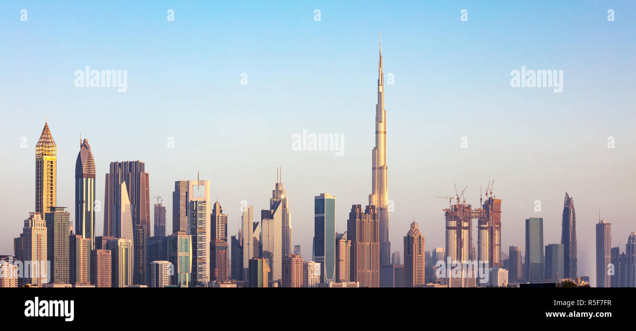 Dubai Skyline, UAE Stock Photo - Alamy
