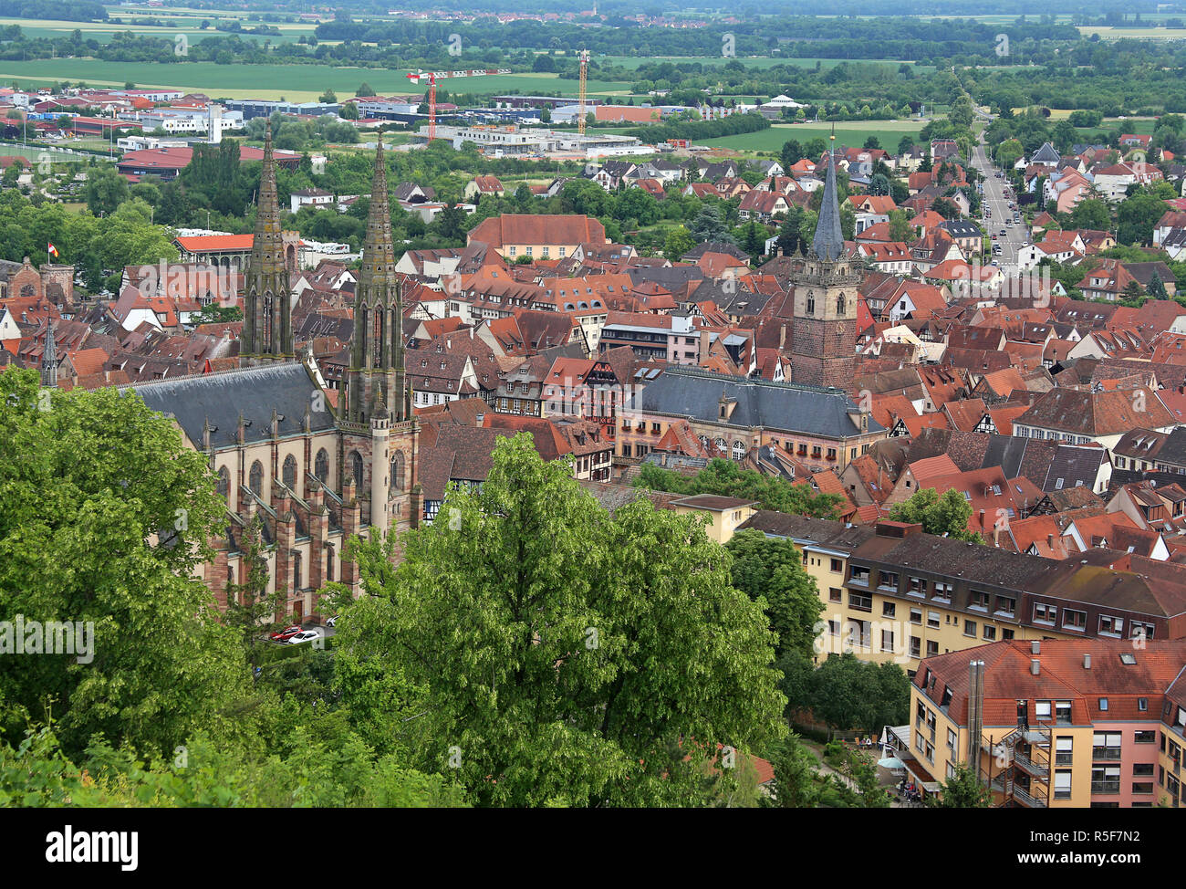 view of obernai in alsace Stock Photo - Alamy