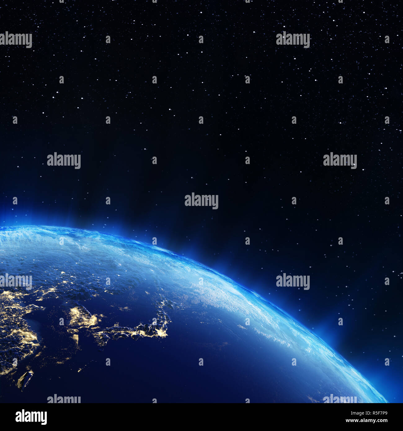 Earth from space night japan hi-res stock photography and images - Alamy