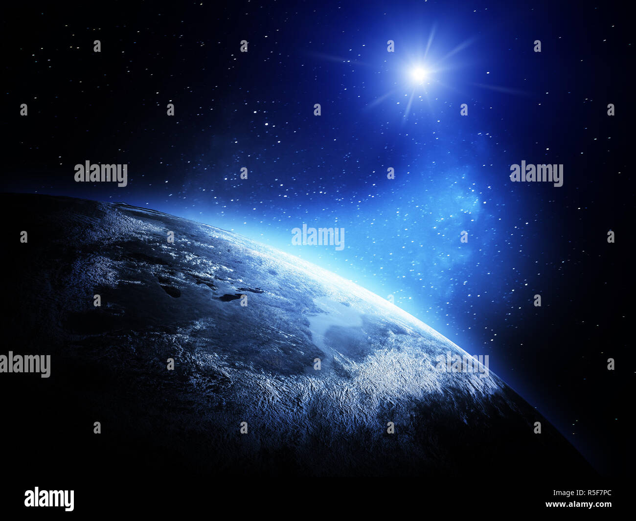 World map from space Stock Photo - Alamy