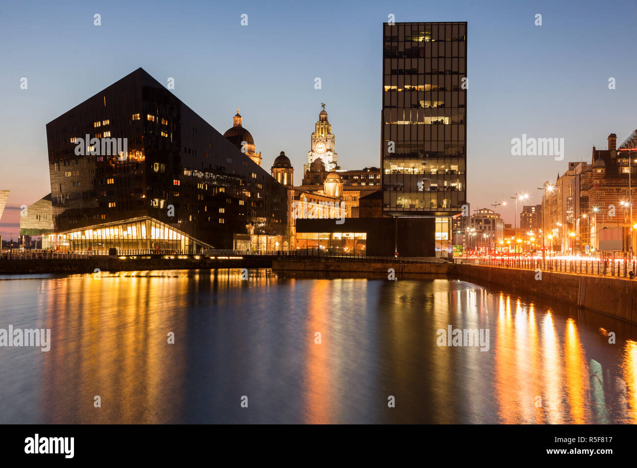 Canning Dock in Liverpool. Liverpool, North West England, UK Stock ...