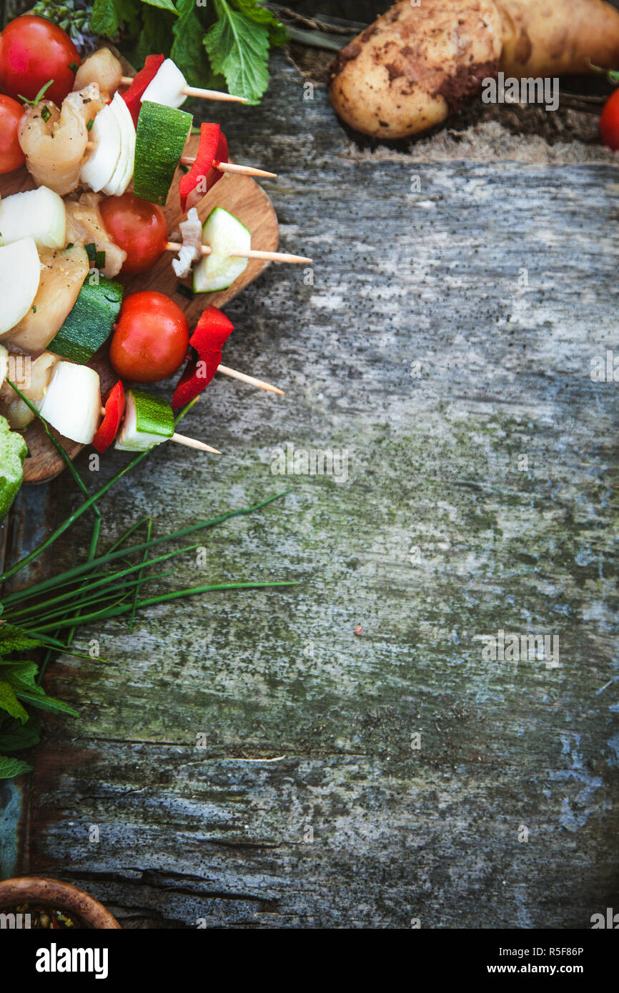 Food background with vegetables Stock Photo - Alamy