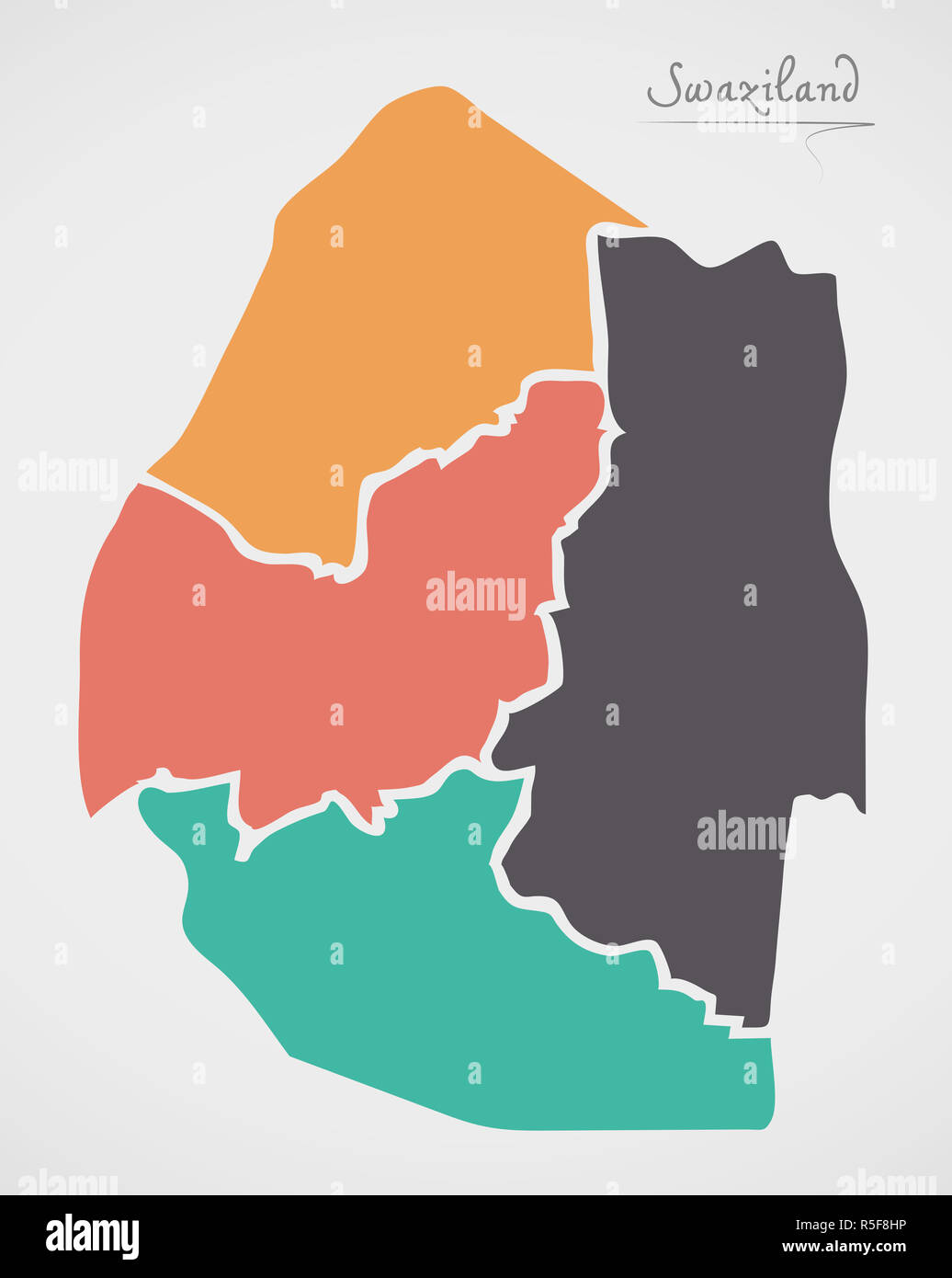 Swaziland Map High Resolution Stock Photography and Images - Alamy
