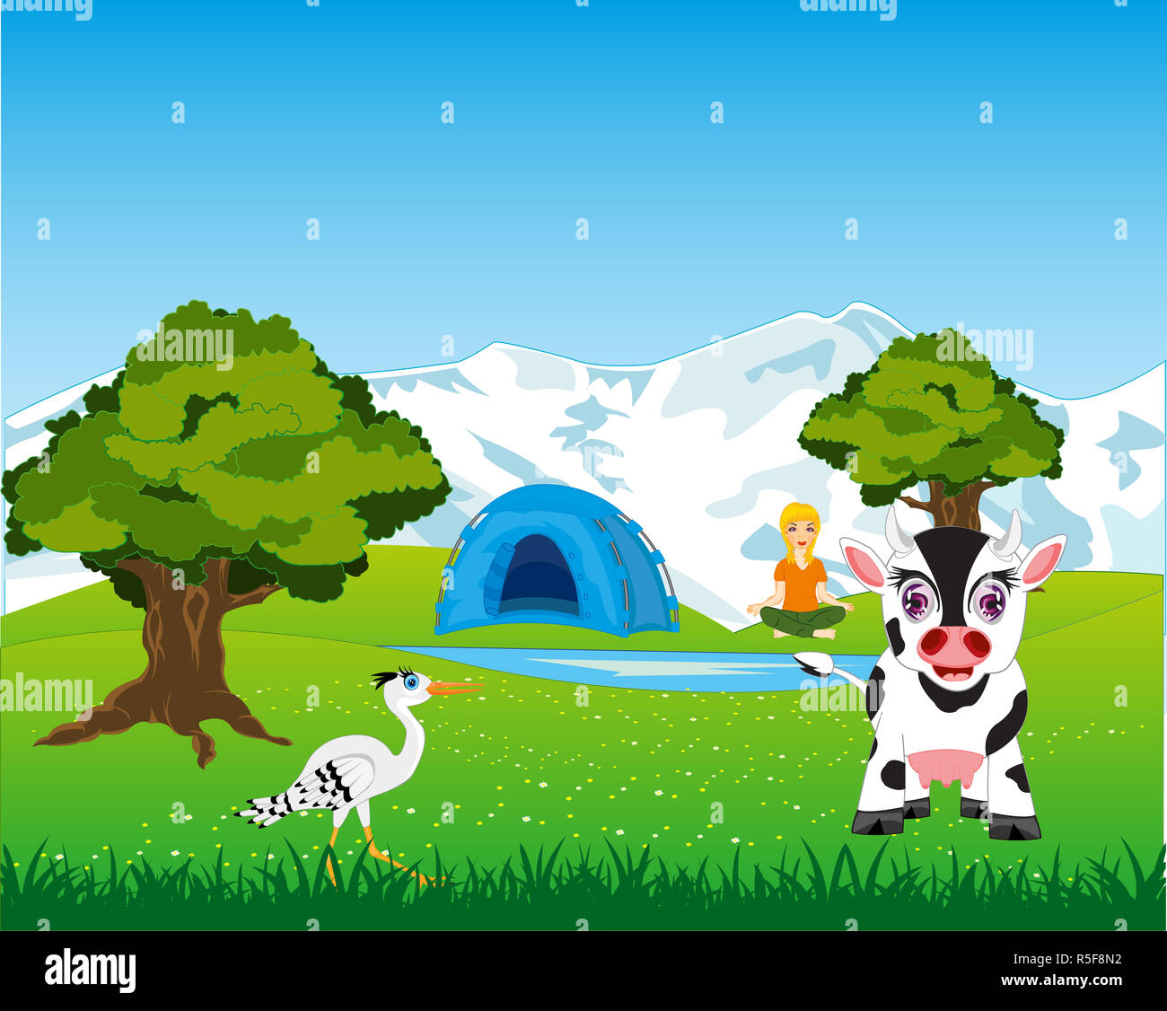 Year landscape of the nature Stock Photo - Alamy