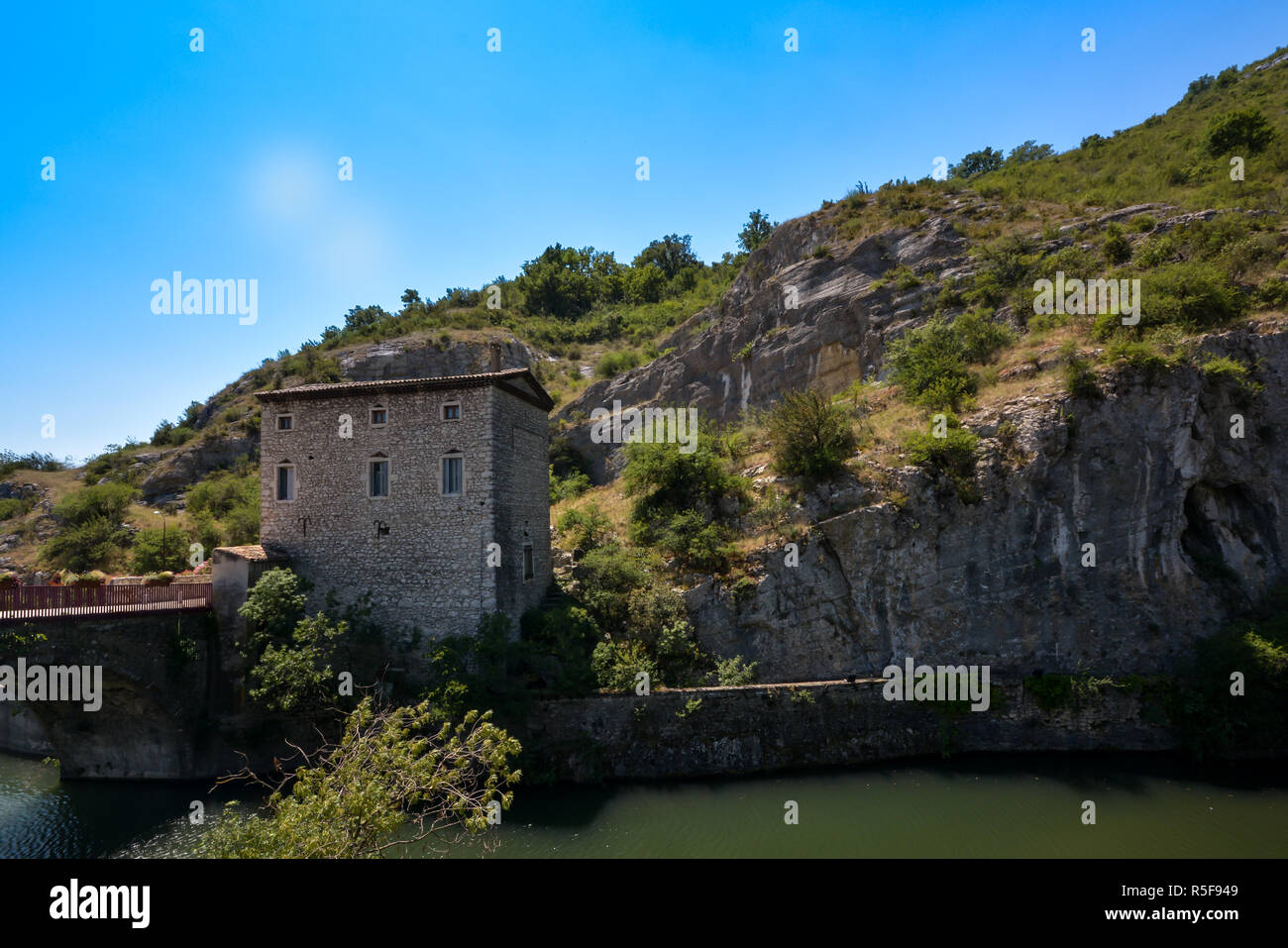 the ouveze at le pouzin Stock Photo - Alamy