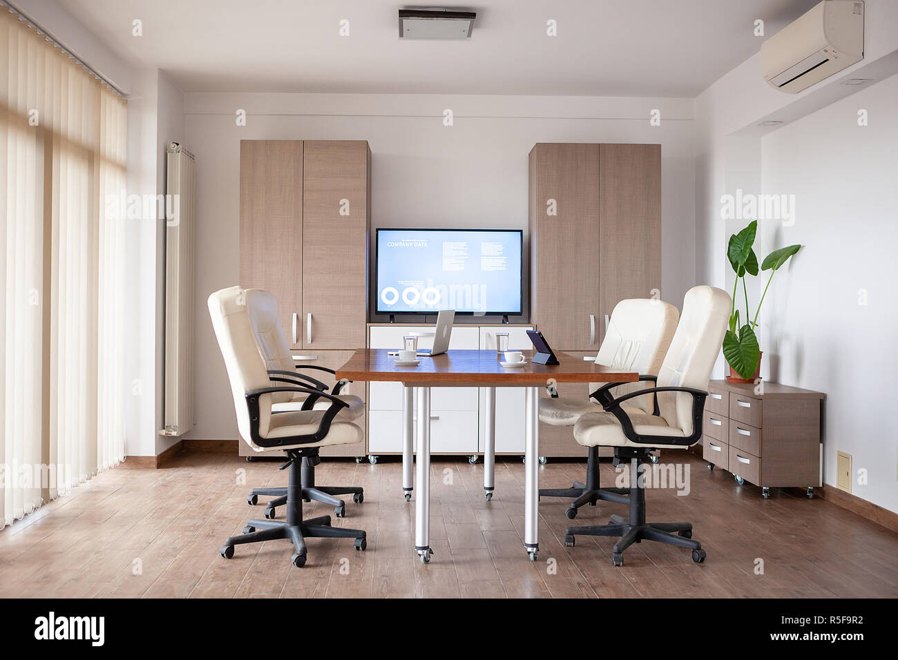Empty Business Meeting Table