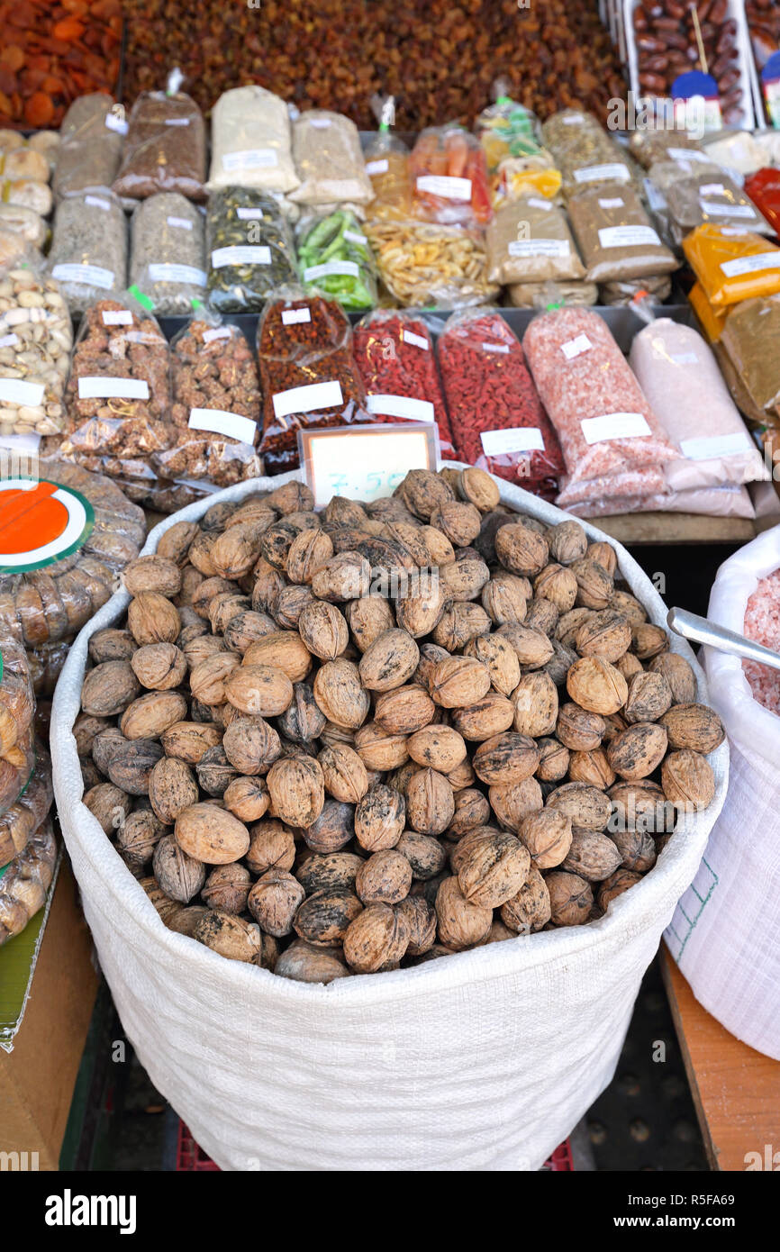Walnuts in shell sack hi-res stock photography and images - Alamy