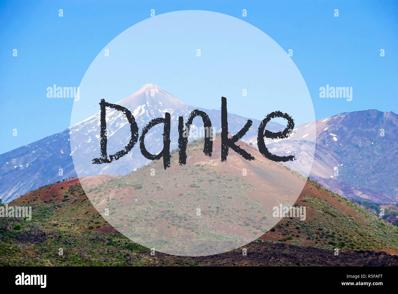 vulcano mountain,thank you means thank you Stock Photo - Alamy