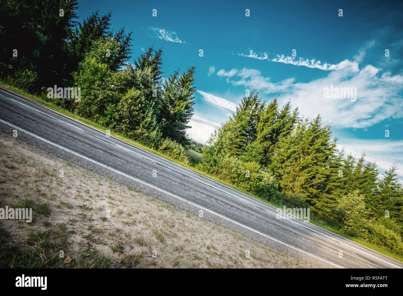 Beautiful highway road Stock Photo - Alamy