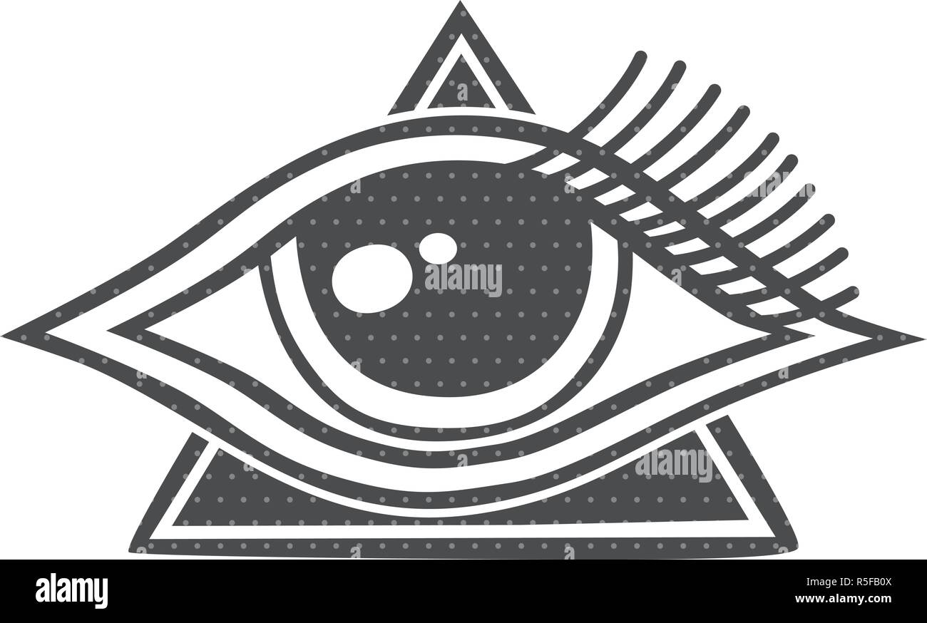 one eye of freemasonry vector Stock Vector Image & Art - Alamy