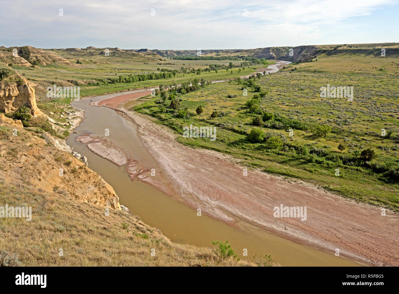 River bend in roosevelt national park hi-res stock photography and ...