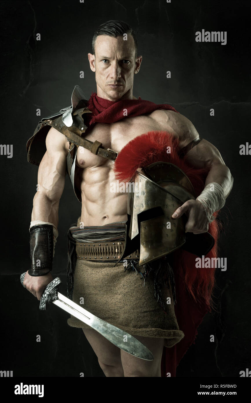 Ancient soldier or Gladiator Stock Photo - Alamy
