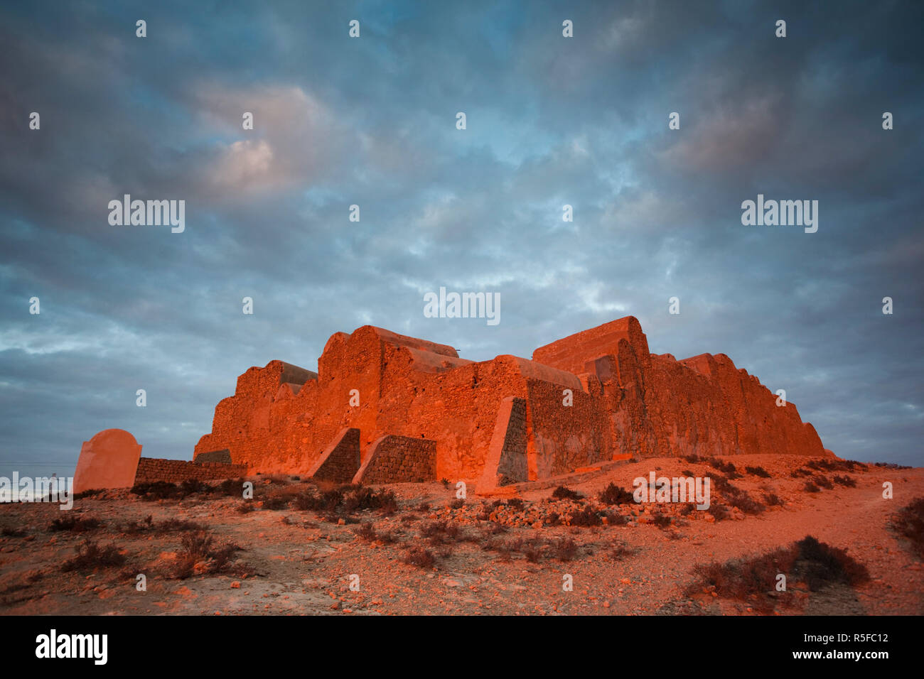 Tunisia, Ksour Area, Ksar Ouled Soltane, ruins of ancient grain storage ...
