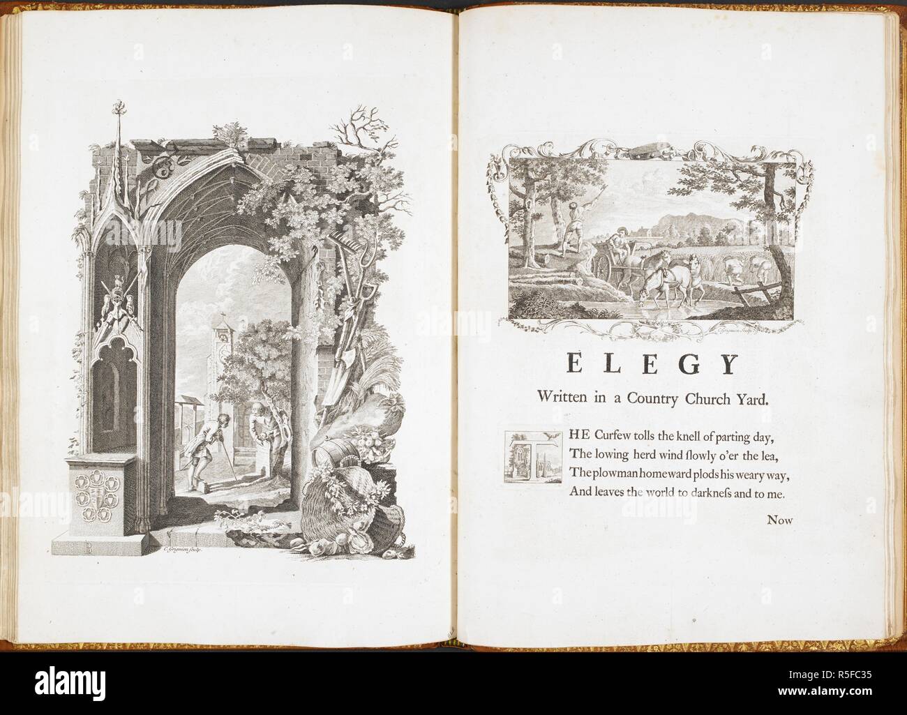 Elegy written in a country churchyard hi-res stock photography and ...