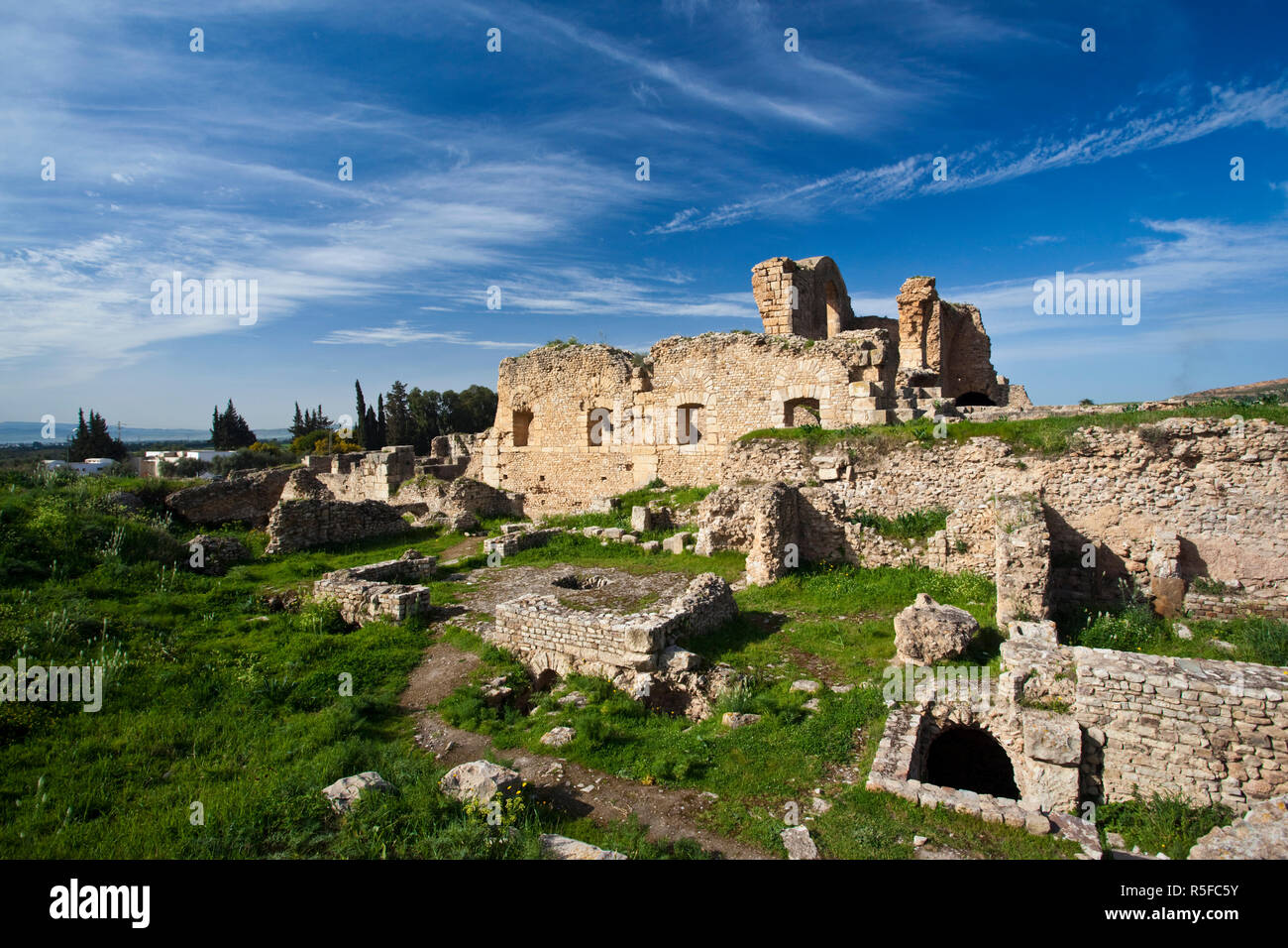 Tunisia, Northern Tunisia, Bulla Regia, ruins of underground Roman-era ...