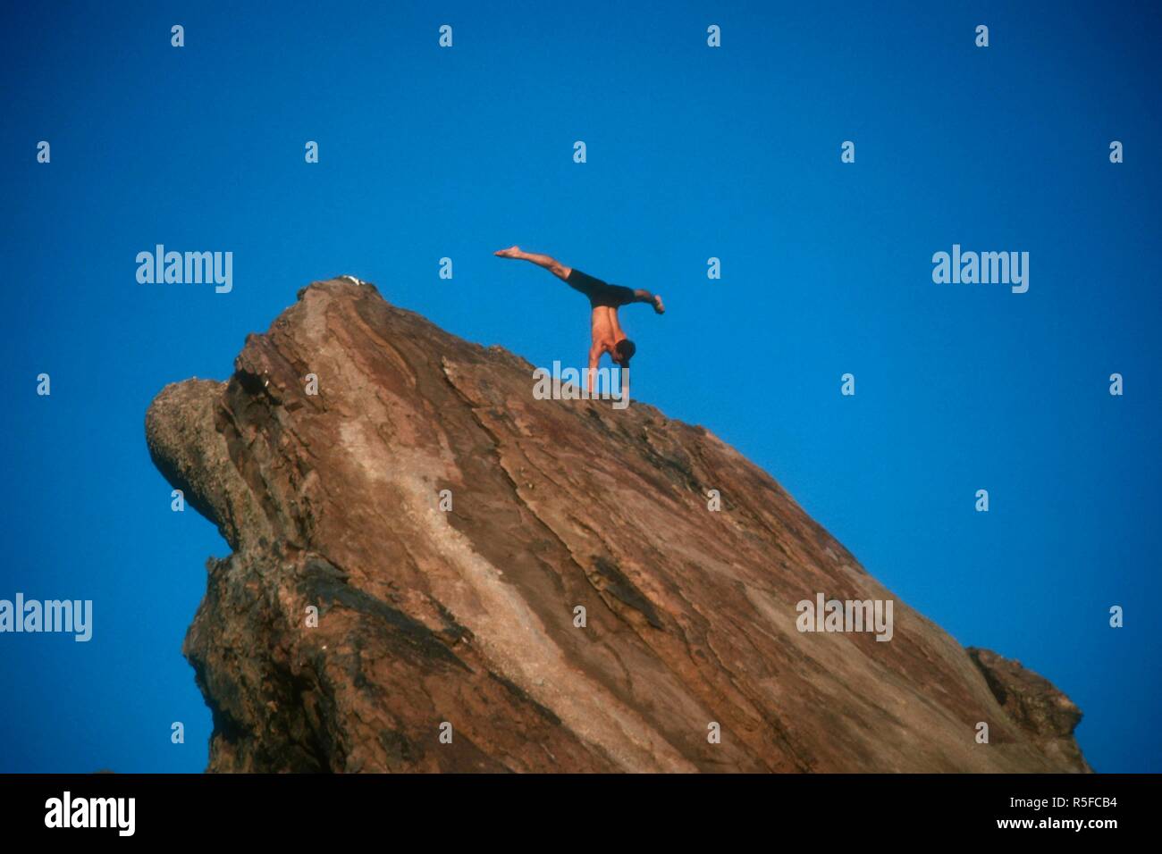 LOS ANGELES, CA - MARCH 8: (EXCLUSIVE) Acrobat/artist Nicolas Dupere ...