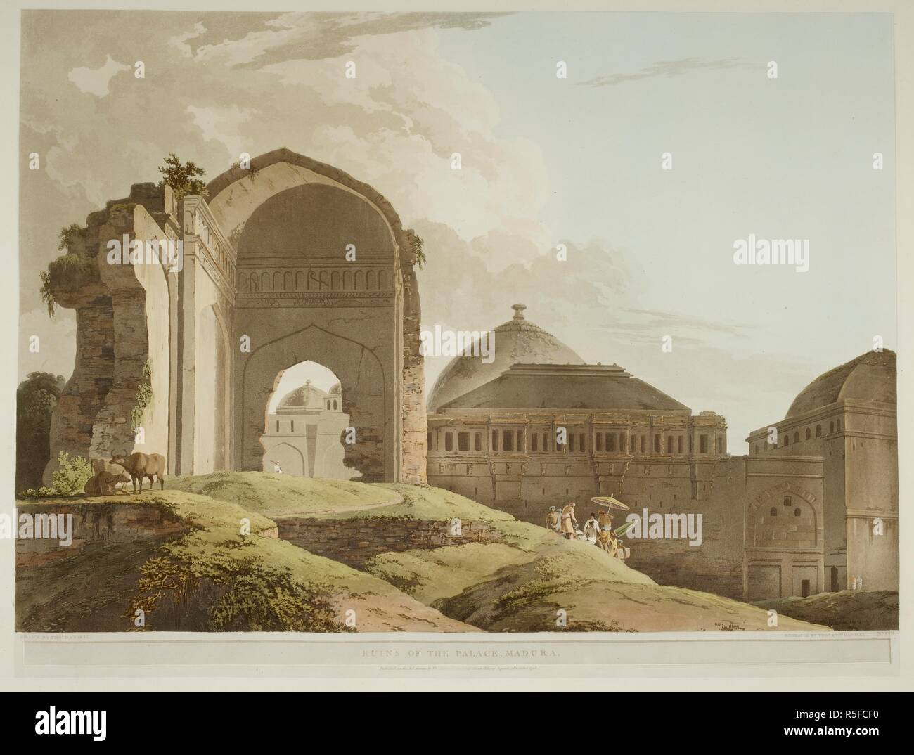 Indian ruins illustration hi-res stock photography and images - Alamy