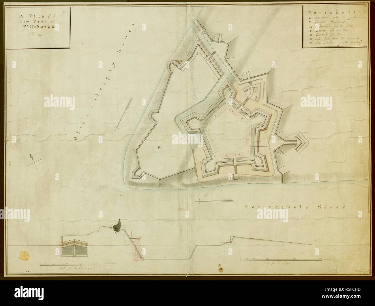 A plan of the new fort at Pittsburgh. A plan of the New Fort at ...