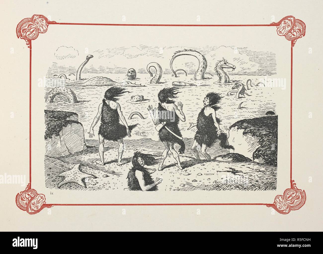 "No bathing to-day!" Prehistoric people scared by sea serpents ...