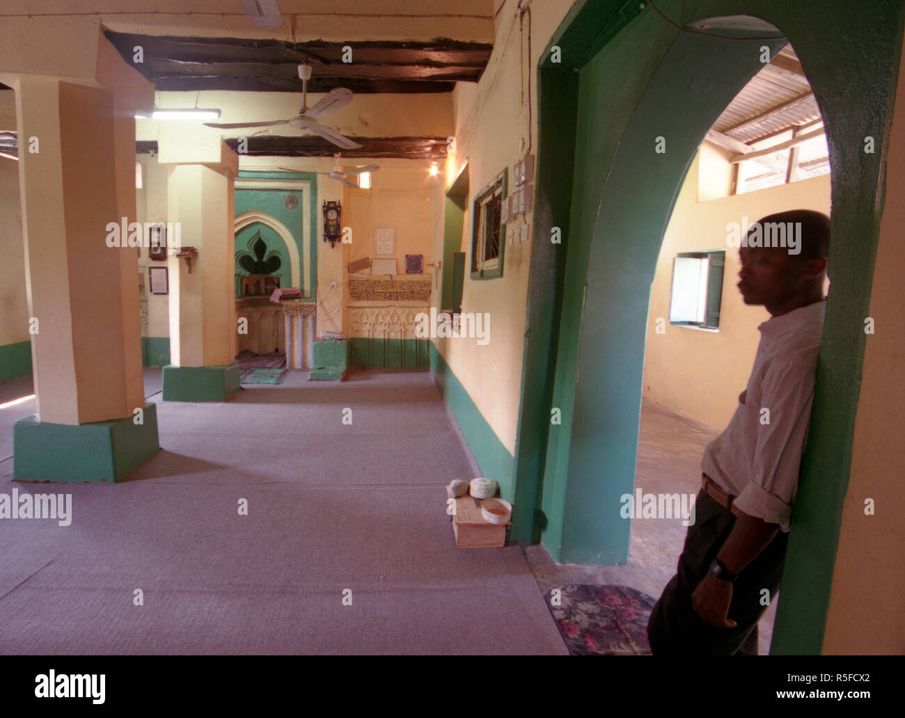 The ancient Shirazi Mosque at Kizimkazi Dimbani village, Zanzibar ...