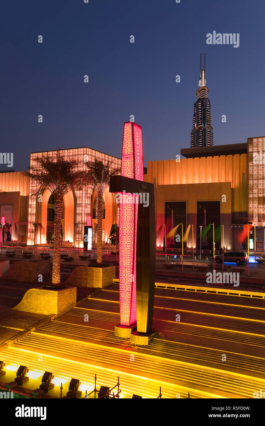 United Arab Emirates (UAE), Dubai, Burj Khalifa complex, Dubai Mall and ...