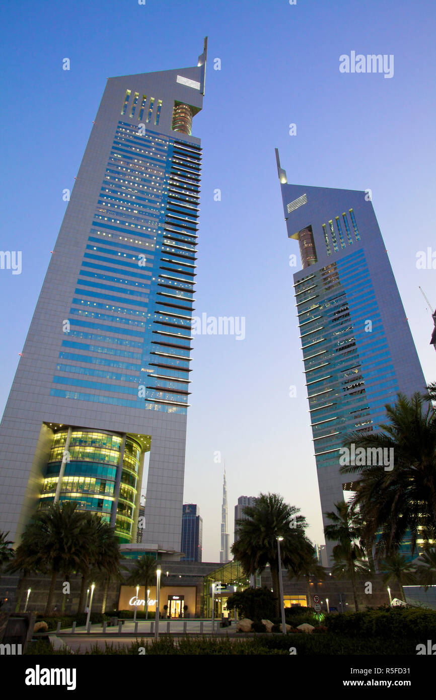 Emirates Towers, Dubai, United Arab Emirates Stock Photo - Alamy
