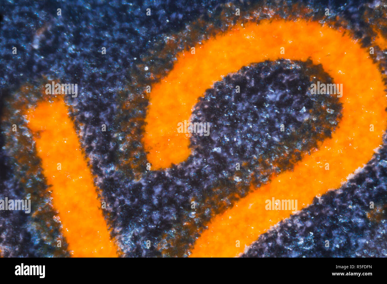 Embedded digit 2 on sim card under the microscope Stock Photo - Alamy
