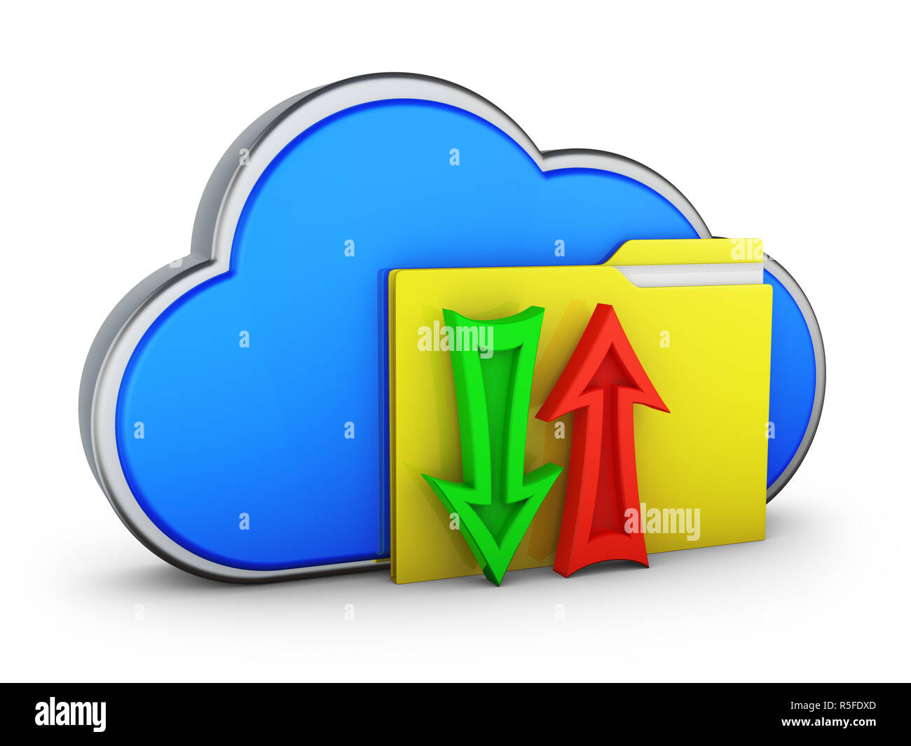 folder and arrows Stock Photo - Alamy