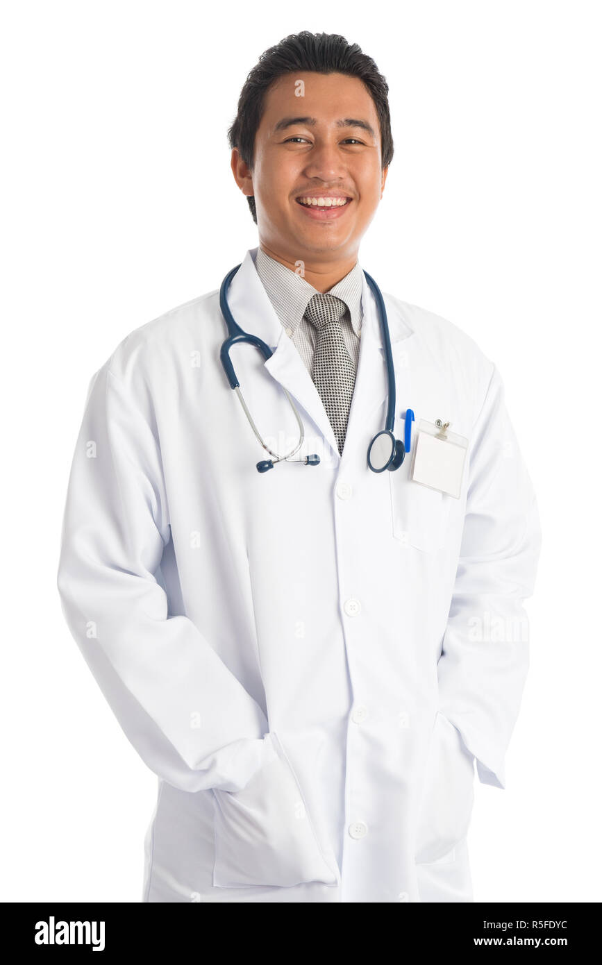 Medical doctor smiling Stock Photo - Alamy