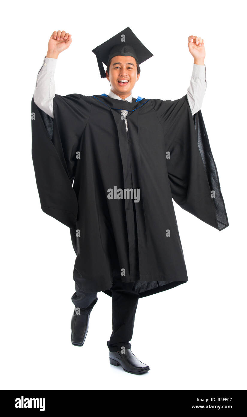 Graduate university student celebrating Stock Photo - Alamy