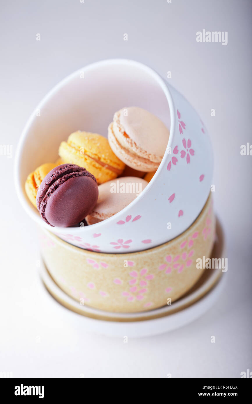 French colorful macaroons Stock Photo - Alamy