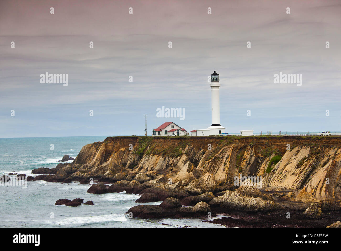 USA, California, Northern California, North Coast, Point Arena, Point ...