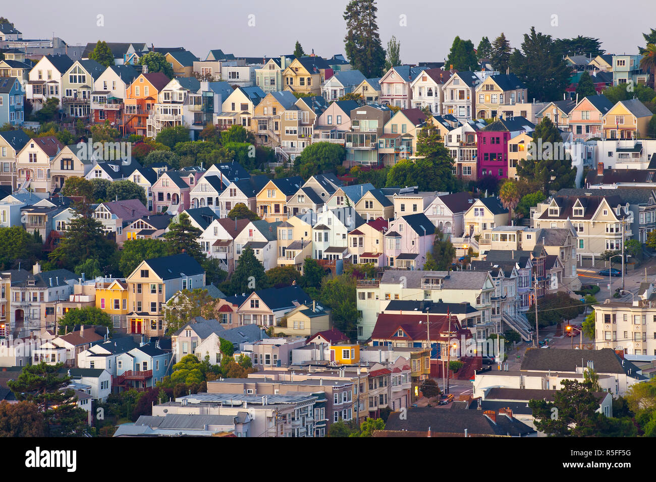 Typical Victorian Houses in San Francisco, California, USA Stock Photo ...