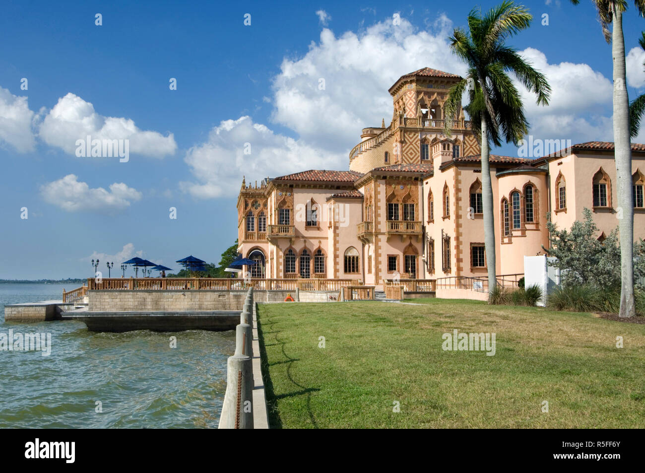 USA, Florida, Sarasota, Ca`d'Zan, Mansion of John and Mable Ringling ...