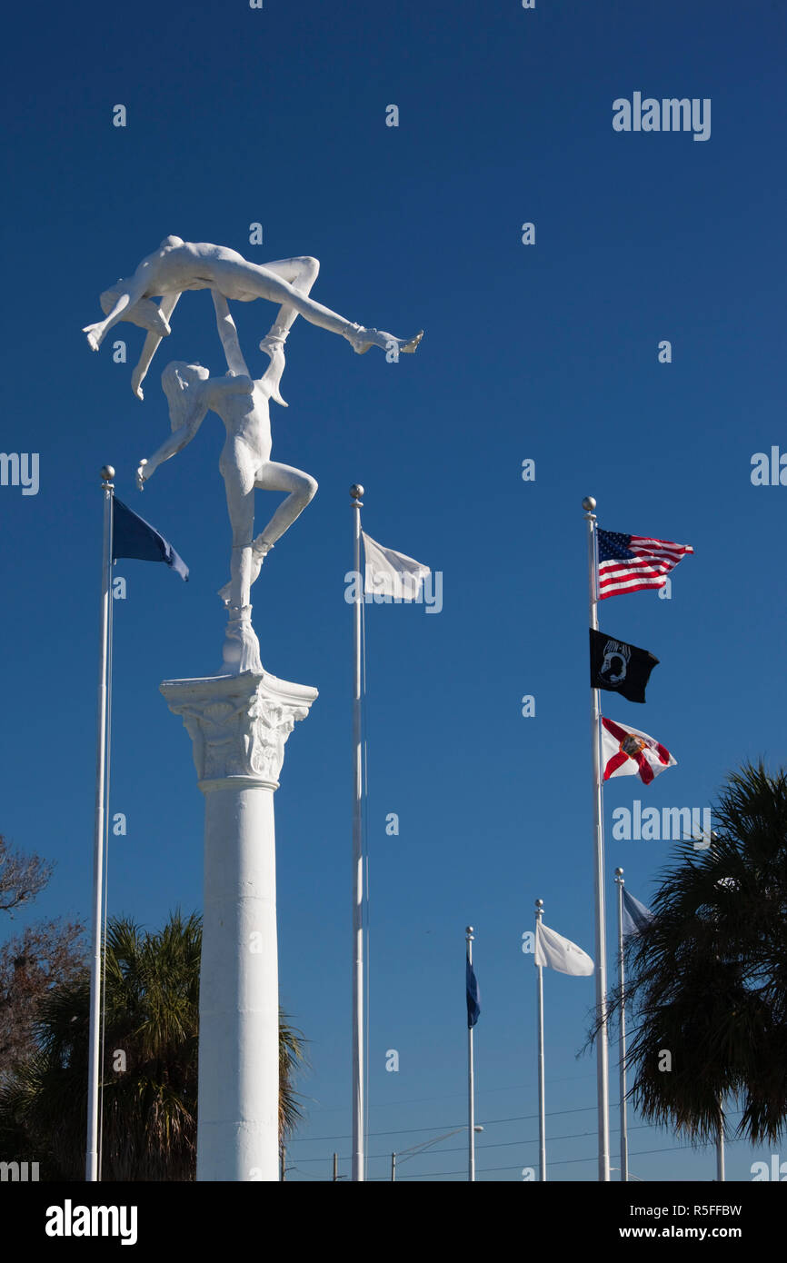 USA, Florida, Weeki Wachee, Weeki Wachee Springs, mermaid statues Stock ...