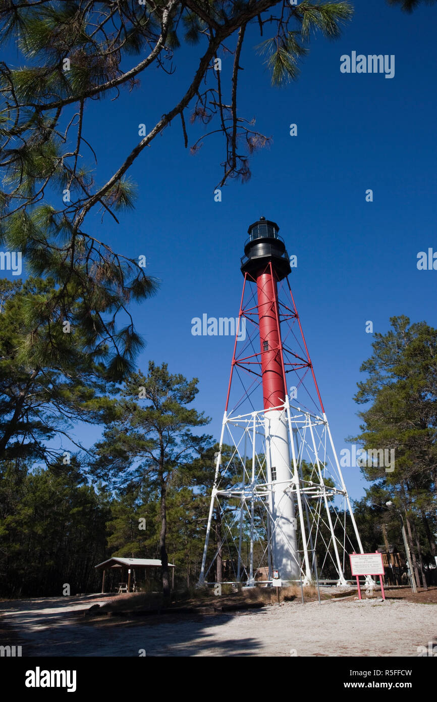 USA, Florida, Florida Panhandle, Carrabelle, Crooked River Lighthouse ...