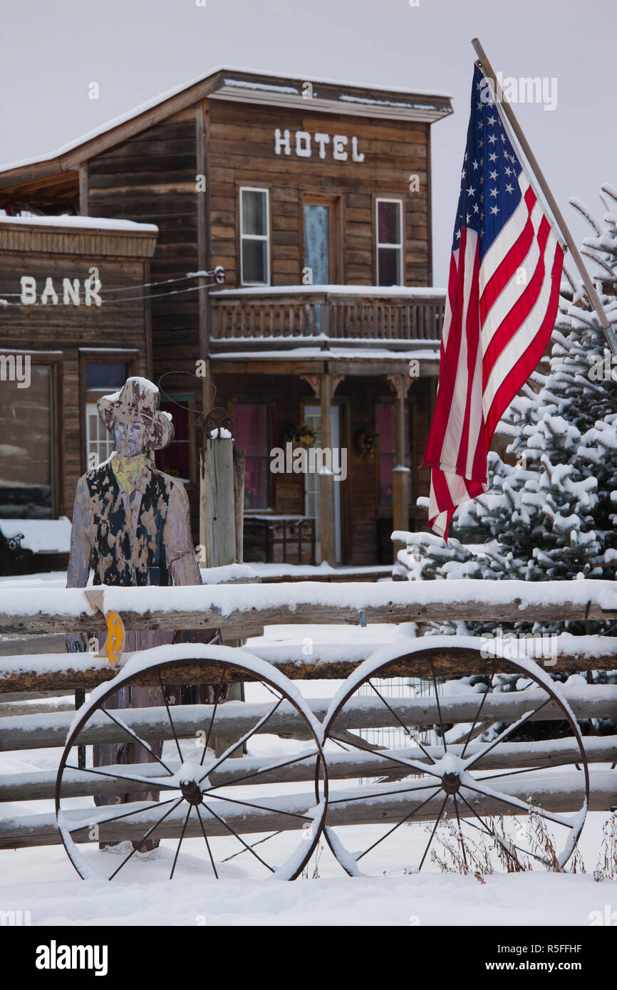 USA, Colorado, Ridgway, Old West town buildings Stock Photo - Alamy