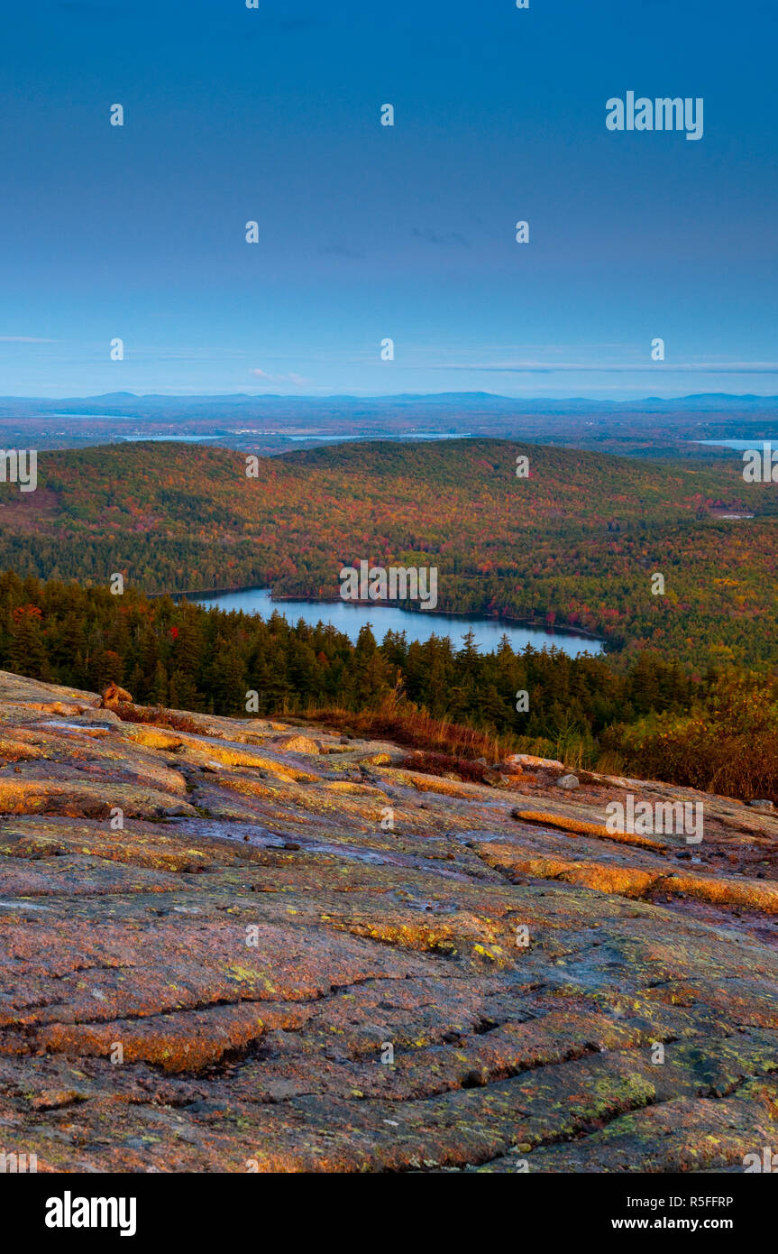 USA, Maine, Mount Desert Island, Acadia National Park, from Cadillac ...