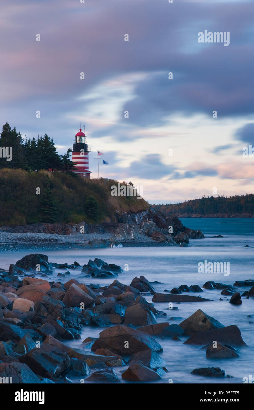 USA, Maine, Lubec, West Quoddy Lighthouse Stock Photo - Alamy