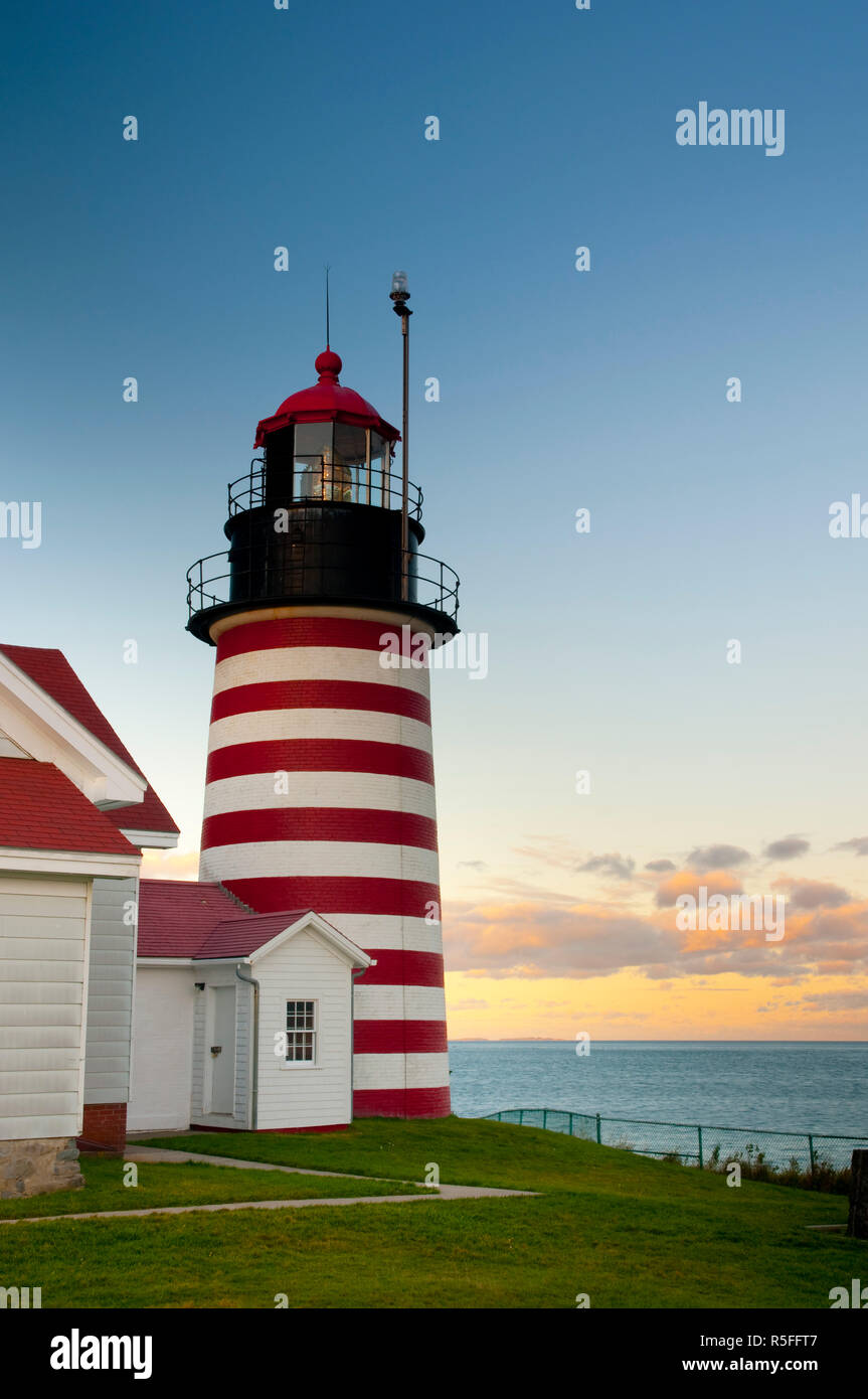 USA, Maine, Lubec, West Quoddy Lighthouse Stock Photo - Alamy