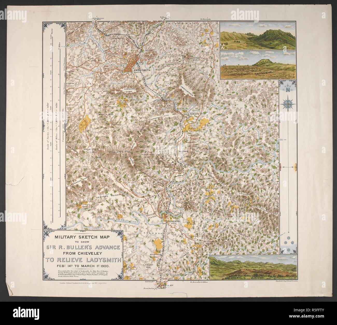 Map of ladysmith hi-res stock photography and images - Alamy