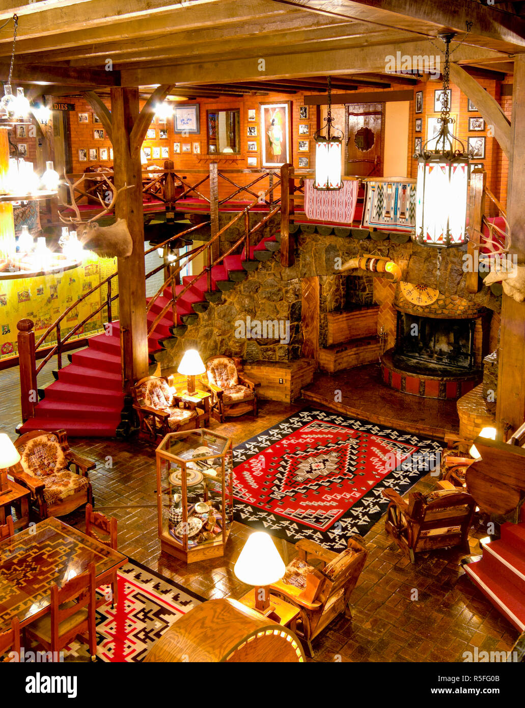 USA, New Mexico, Route 66, Gallup, El Rancho Hotel Stock Photo - Alamy