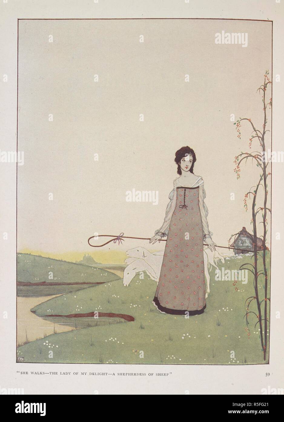 "She walks- the lady of my delight- a shepherdess of sheep ...